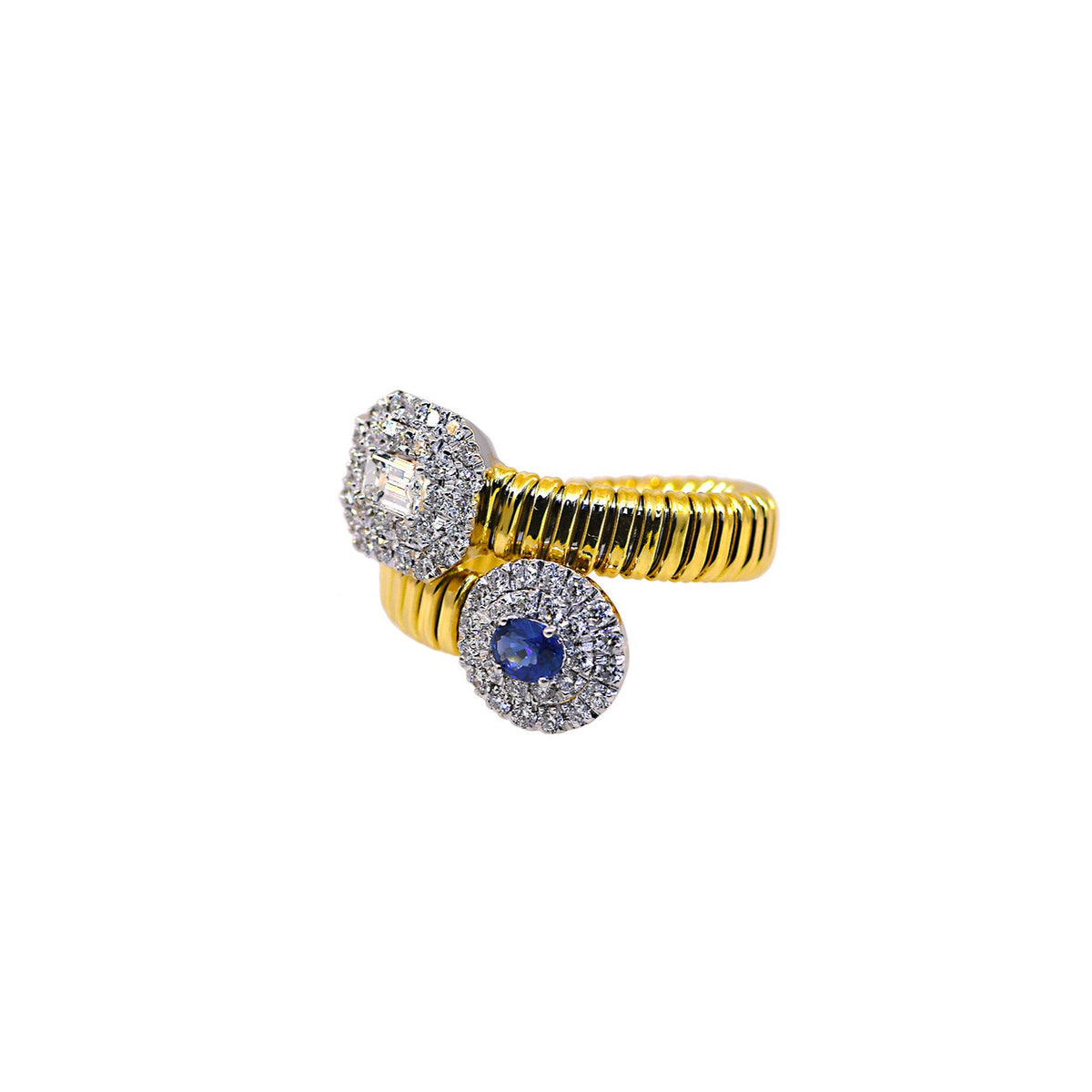 Sapphire & Diamond Bypass Ring – Jon Paul Inc